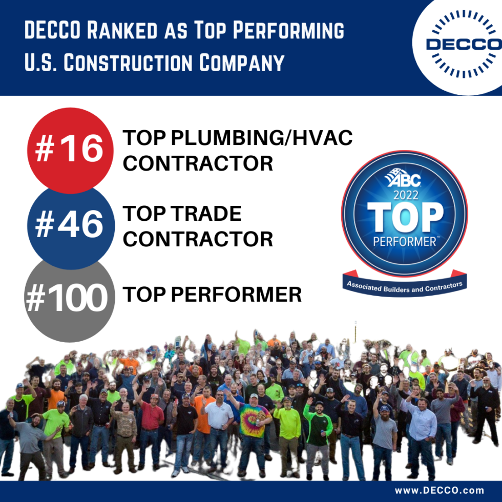 DECCO, Inc. Honored as Top-Performing U.S. Construction Company by ...